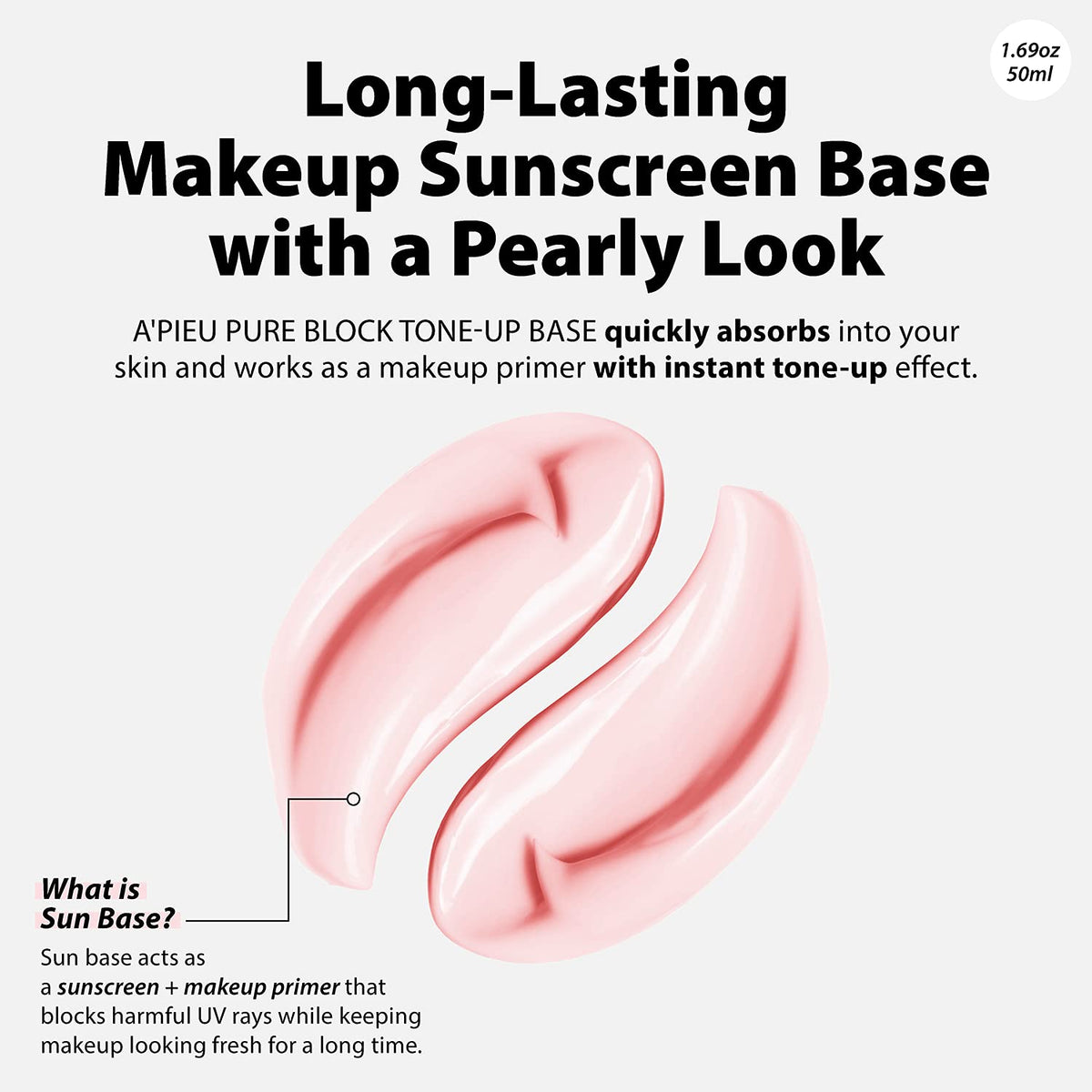 A'PIEU Pure Block Tone Up Sunscreen Base SPF50+/PA+++ 50ml – Dubuypk