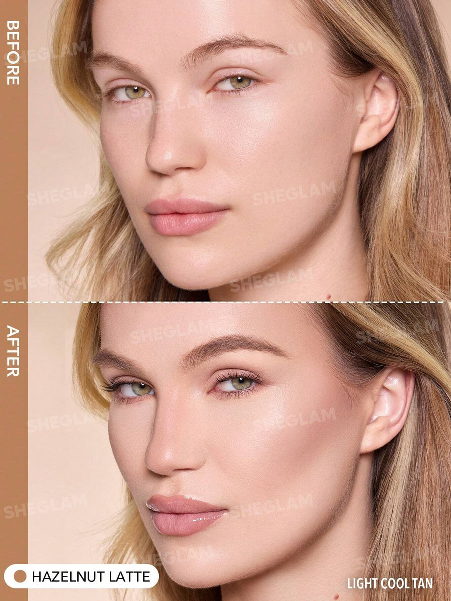 SHEGLAM Precision Sculpt Liquid Contour Duo - Hazelnut Latte, Soft Tan ...