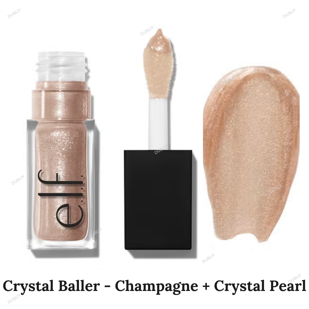 ELF Glow Reviver Lip Oil Glimmer - Citrine Gleam, Crystal Baller, Opal ...