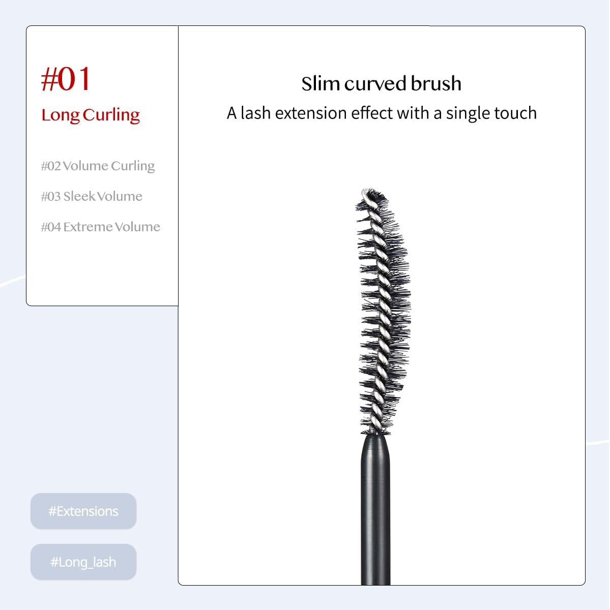Clio Kill Lash Superproof Mascara - 01 Long Curling, 04 Extreme Volume ...