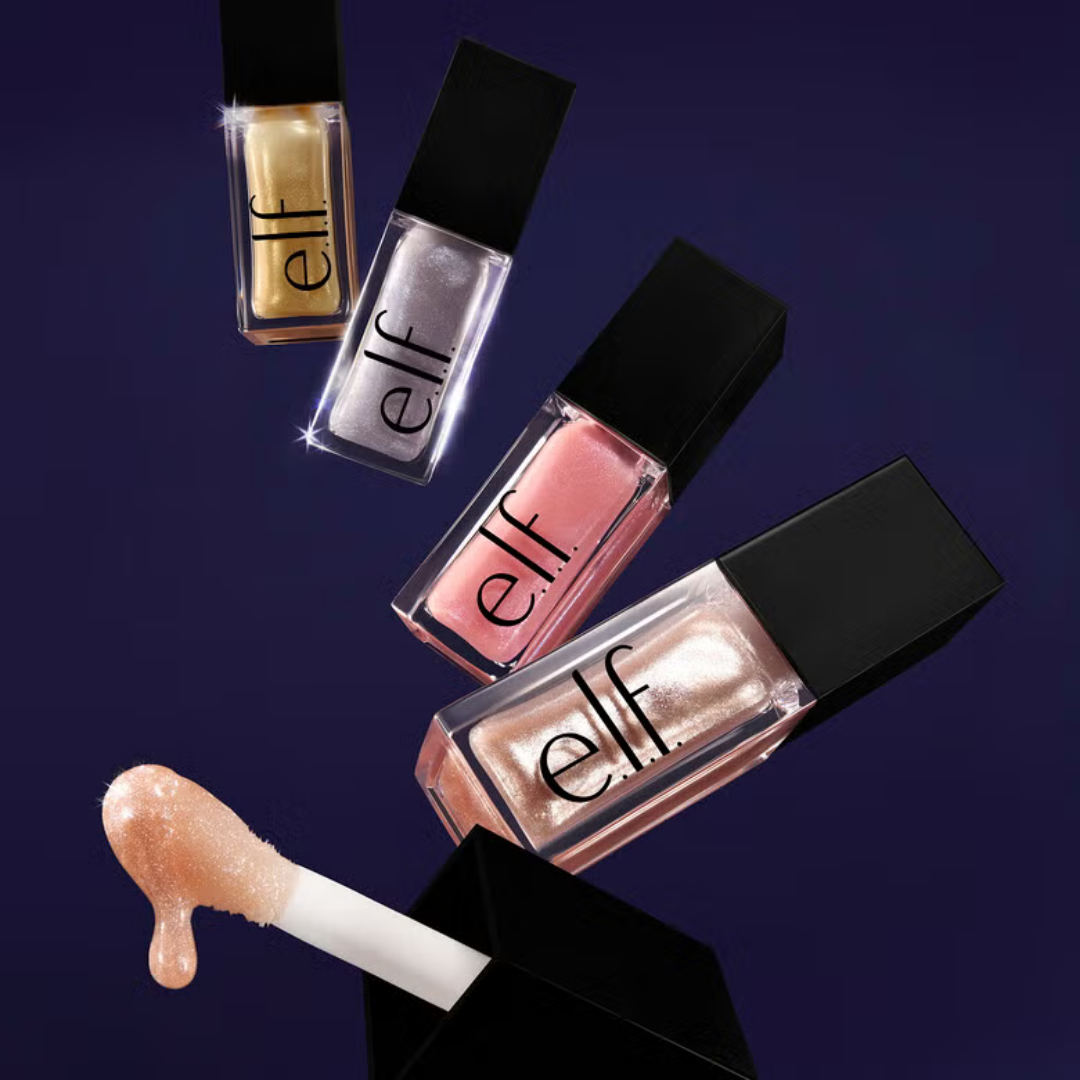 ELF Glow Reviver Lip Oil Glimmer - Citrine Gleam, Crystal Baller, Opal ...