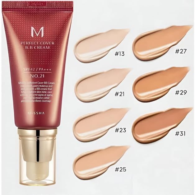 MISSHA M Perfect Cover BB Cream SPF 42 PA+++ 20ml - #13 Bright Beige ...