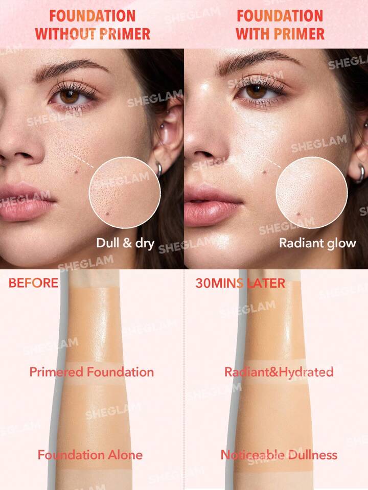 SHEGLAM Melon Melt Niacinamide Serum Primer - Watermelon Pink 30 ml ...