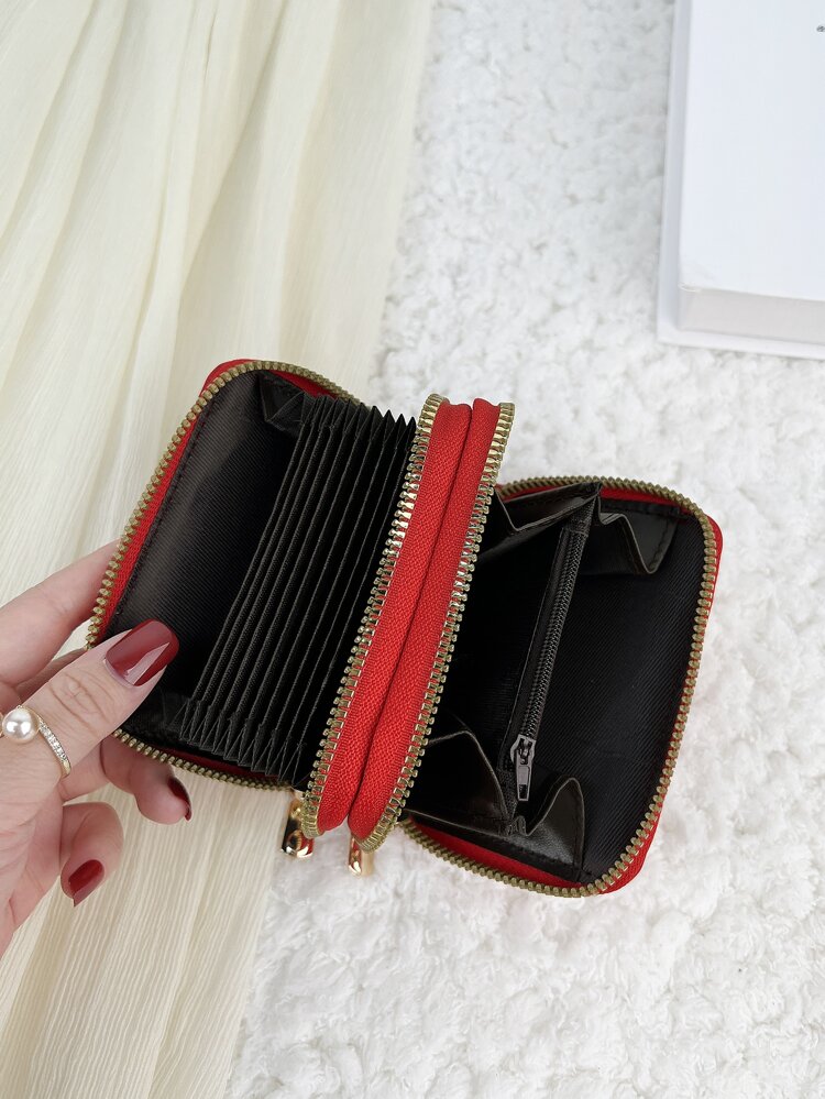 Shein Double Zipper, Versatile Wallet - Red – Dubuypk